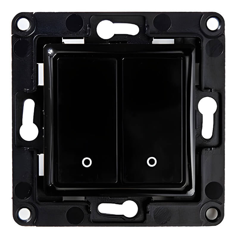 Shelly wall switch 2 button (Black), Shelly wall switch 2 button (blac ...