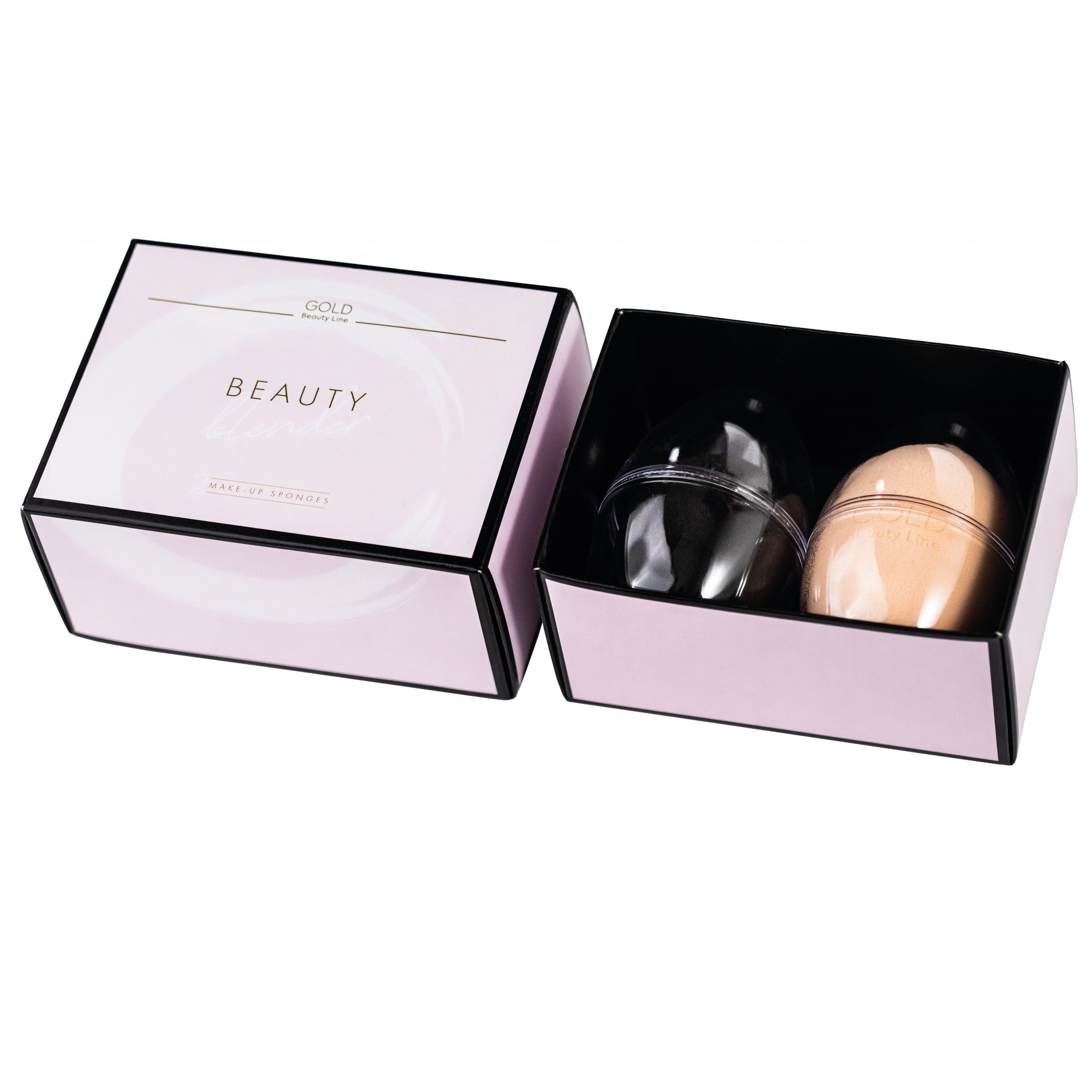 Gold Beauty Line Makiažo kempinėlių rinkinys +dovana CHI Silk Infusion ...