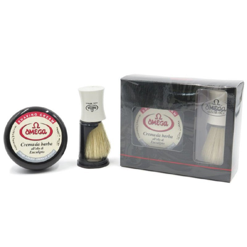 Shaving tool set Omega Shaving Brush + Cream OM5981819, set includes ...